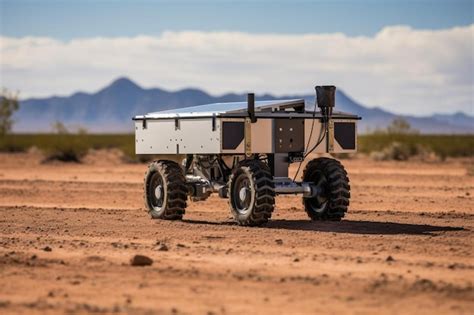 Autonomous Robots Maintaining Solar Farms Premium Ai Generated Image