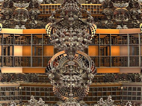 Computer Rendered Virtual Scenery Stock Illustration Illustration Of