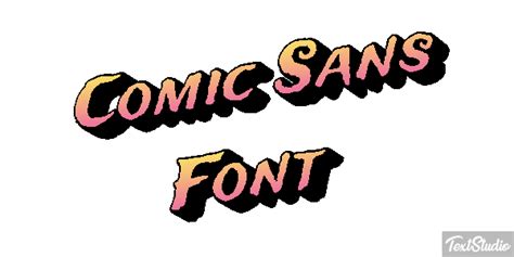 Comic Sans Font Font Animated  Logo Designs