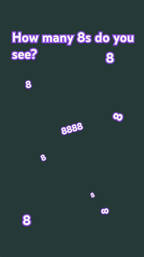 how many 8s do you see?? - YouTube