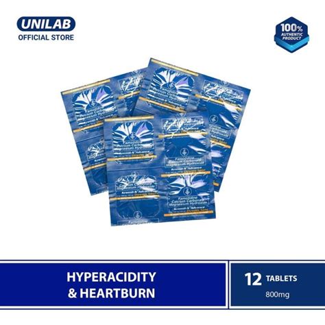 Unilab Kremil S Advance Antacid 12 Tablets For Faster Lasting Relief Of
