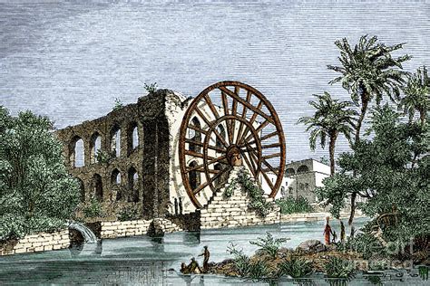 Egyptian Water Wheel By Sheila Terry Science Photo Library