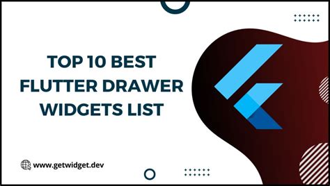 Top 10 Best Flutter Drawer Widgets Getwidget