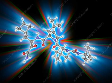 Boceprevir Drug Molecule Stock Image F017 0218 Science Photo Library