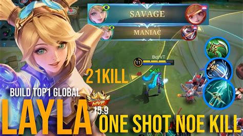 21 Kills + SAVAGE!! Best Layla One Shot LifeSteal Build (MUST TRY) - Build Top 1 Global Layla ...