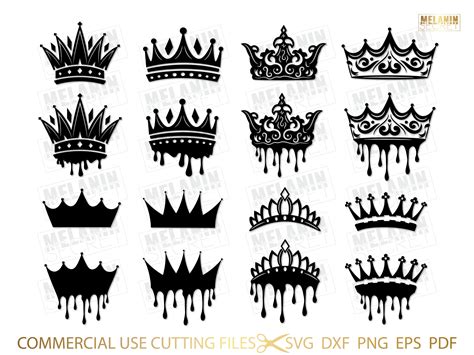 Crown Bundle Svg Queen Crown Svg King Crown Svg Queen Crown Etsy