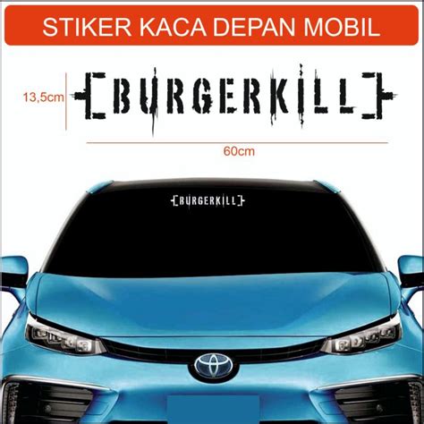 Jual Stiker Kaca Mobil Depan Stiker Burgerkill Shopee Indonesia
