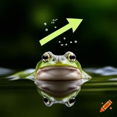 Frog With Arrows Showing Water Movement In Hypertonic Solution