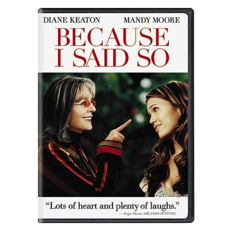 Because I Said So Dvd