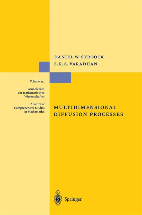 Amazon Fr Multidimensional Diffusion Processes Stroock Daniel W Srinivasa Varadham S R