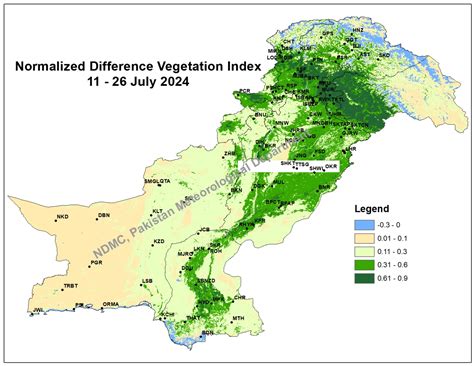 Satellite Indices National Drought Monitoring And Early Warning Centre Islamabad