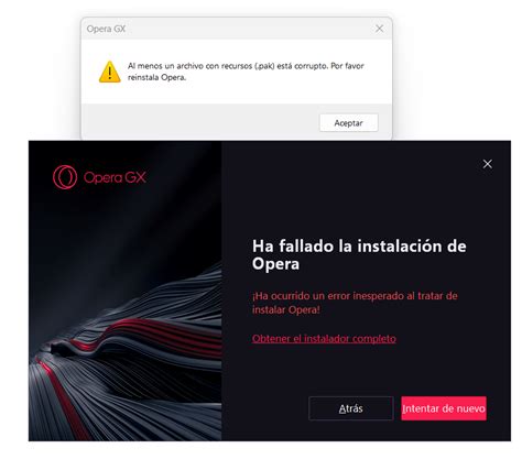 can t install opera gx corrupt pak file opera forums