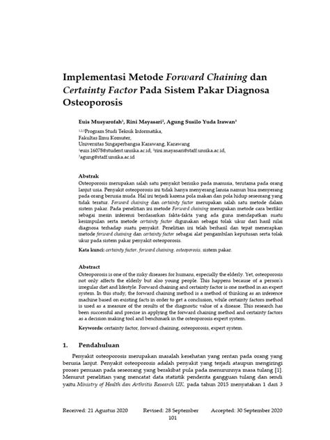Implementasi Metode Forward Chaining Dan Pdf