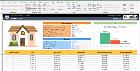 Excel Mortgage Template Excel Template Mortgage Amortization With Tax
