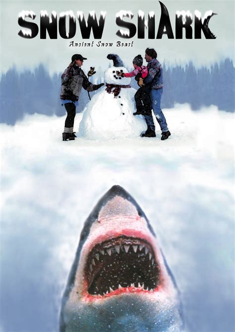 Shark Made Out Of Snow
