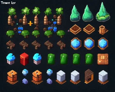 Ai Art Generator Tower Defense Sprite Sheet And Tile Map