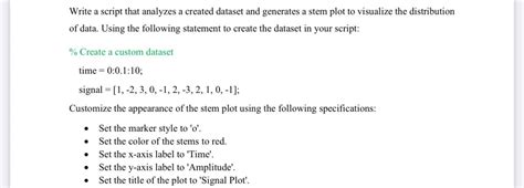 Solved In Matlab Write A Script That Analyzes A Created