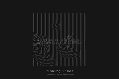 Abstract Line Matrix Pattern Noise Flow Dynamic Stock Vector