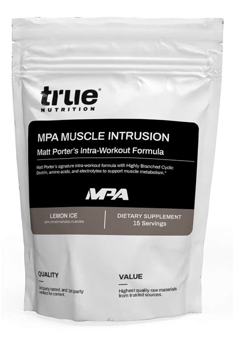 Matt Porter Approved Mpa Muscle Intrusion 15 Servings Intra Workout Formula