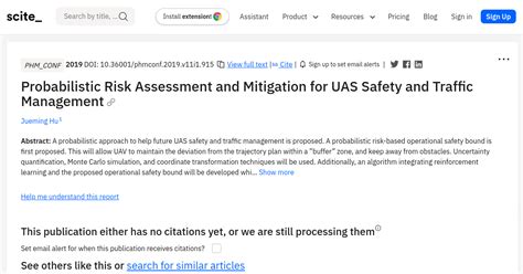 Probabilistic Risk Assessment And Mitigation For Uas Safety And Traffic