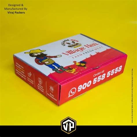 Paper 1000 Gm Chicken Meat Box Fresh Meat Packaging Boxes Frozen Meat