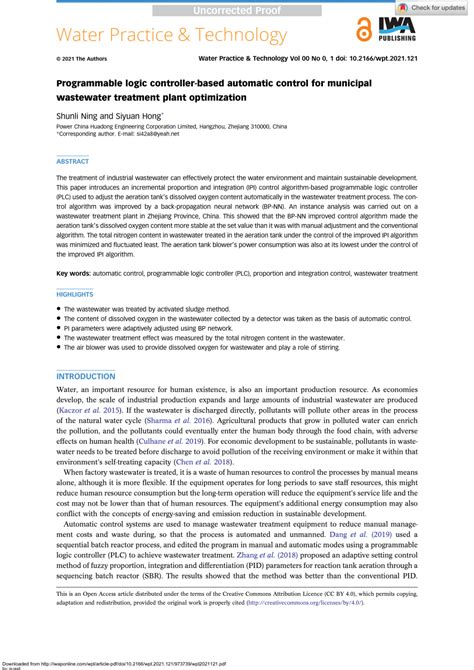 pdf programmable logic controller based automatic control for