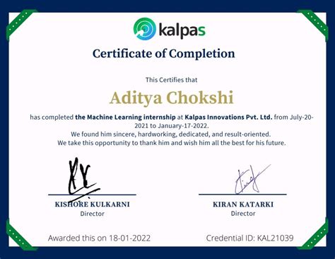 aditya chokshi on linkedin internship machinelearning