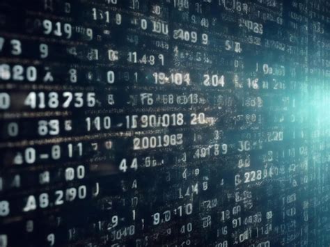 Premium Ai Image Technological Background With Binary Number