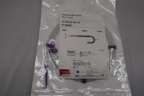 New COOK G00507 G00507 : Fixed Core Wire Guide - G00507 Disposables ...