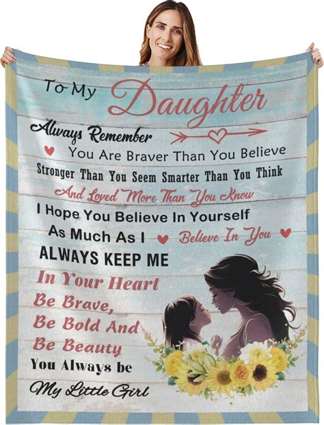 Daughter Blanket Daughter Ts From Mom Daughter Birthday