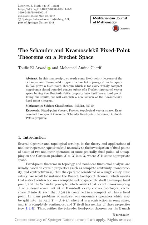 The Schauder And Krasnoselskii Fixed Point Theorems On Frechet Spaces
