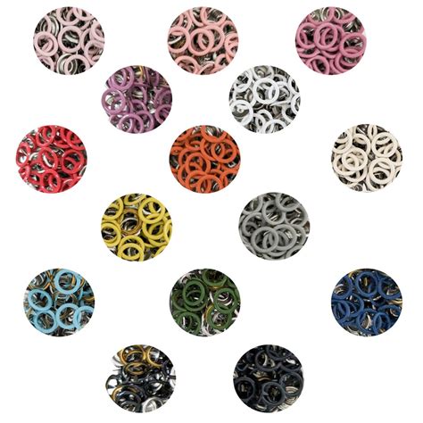 Hobby Trendy 95 Mm Prong Open Ring Snaps In 15 Colors 50 Sets Etsy