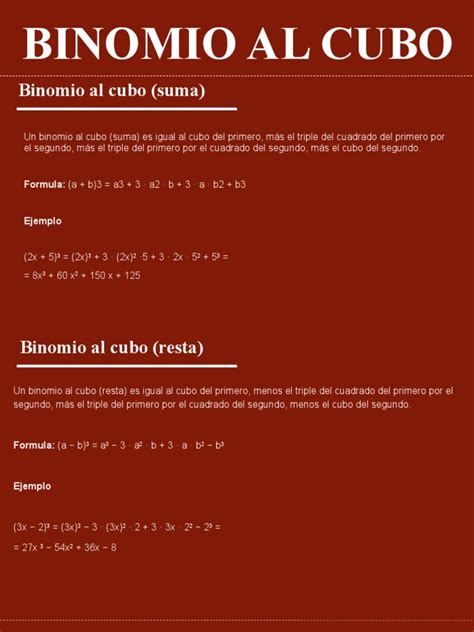 Binomio Al Cubo Pdf