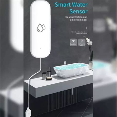 FOR TUYA SMART Home WiFi Water Leak Sensor Detector Easy Installation ...