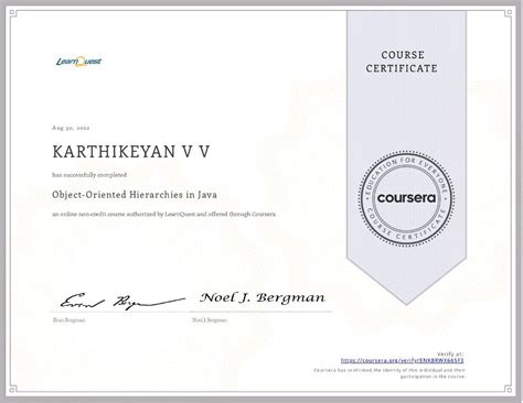 Karthikeyan V V On Linkedin Java Objectorientedprogramming Coursera