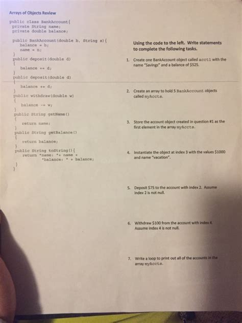 Solved Public Class Bankaccount Private String Name