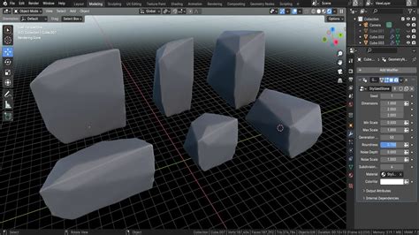 Blender 4 Stylized Stone Geometry Flippednormals