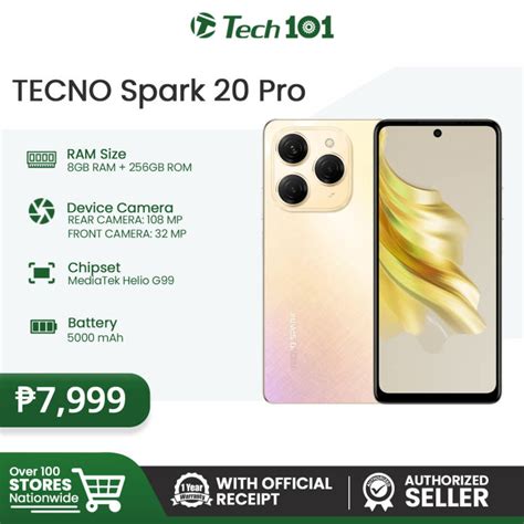 Tecno Spark 20 Pro Kj6 With Official Receipt With Warranty Authorized Seller Lazada Ph