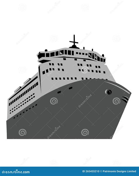 Roro Ship Icon Isometric Vector Large Modern Cargo Ship And Ocean Wave