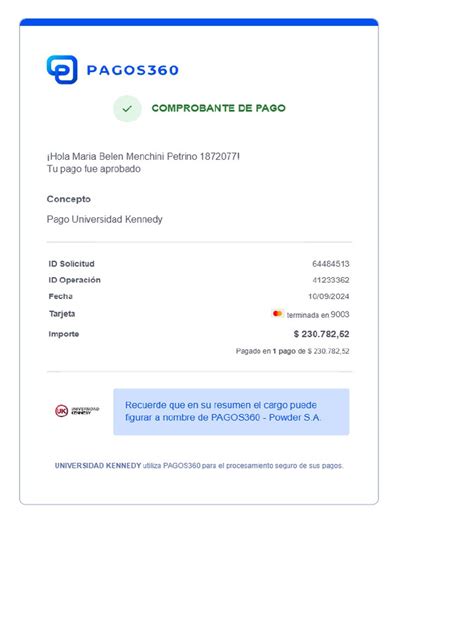 Comprobante Pago Universidad Pdf