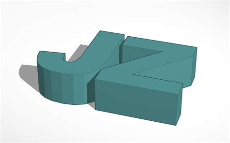 3d Design Letters Tinkercad