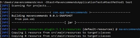 Running A Single Test Or Method With Maven GeeksforGeeks
