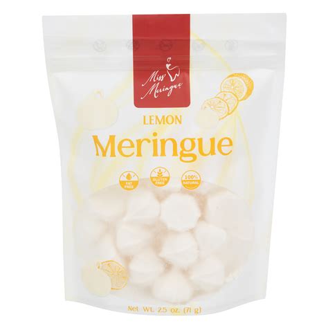 Miss Meringue Lemon Cookie 25 Oz Pouch Nassau Candy