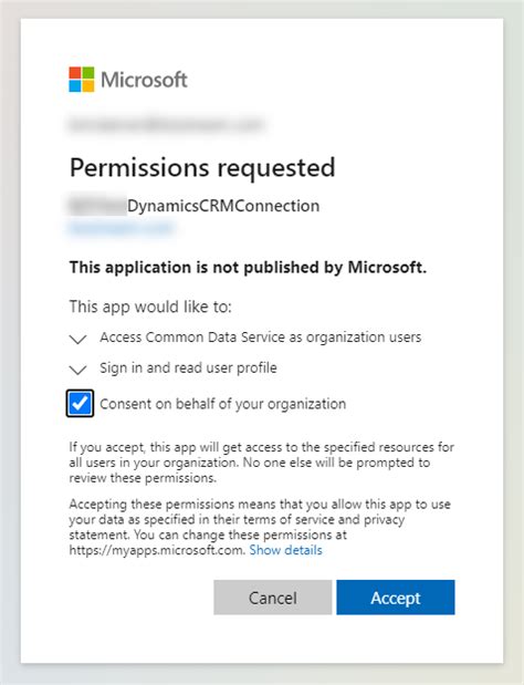 setup tenant admin consent for connector user in dynamics 365 toolkit
