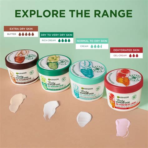 Garnier Body Superfood 48h Repairing Butter Cream 380ml Cocoa And