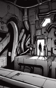 Tsutomu Nihei BLAME Paysage Fantastique Dessin Paysage Artiste
