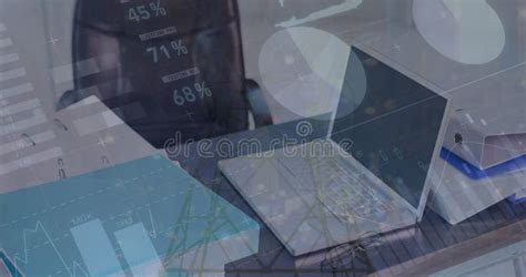 Animation Of Statistical Data Processing Over Equipments On Office Desk
