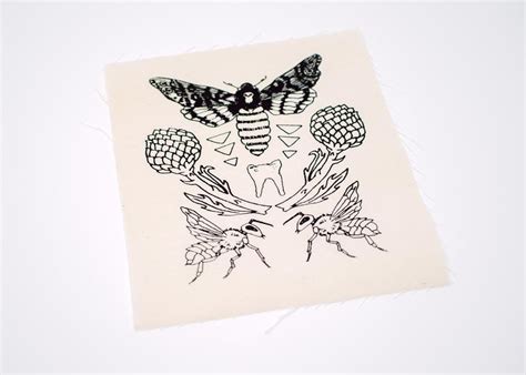 Moth Tooth Sew On Punk Patch Etsy