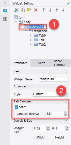 Js Automatically Switch Between Tabs Finereport Help Document