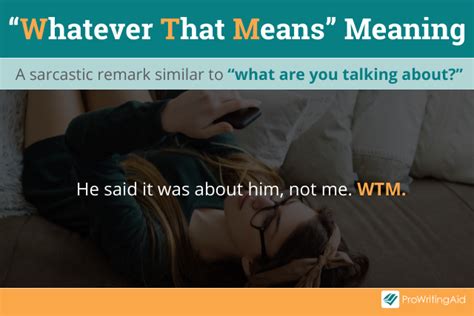 What Does WTM Mean